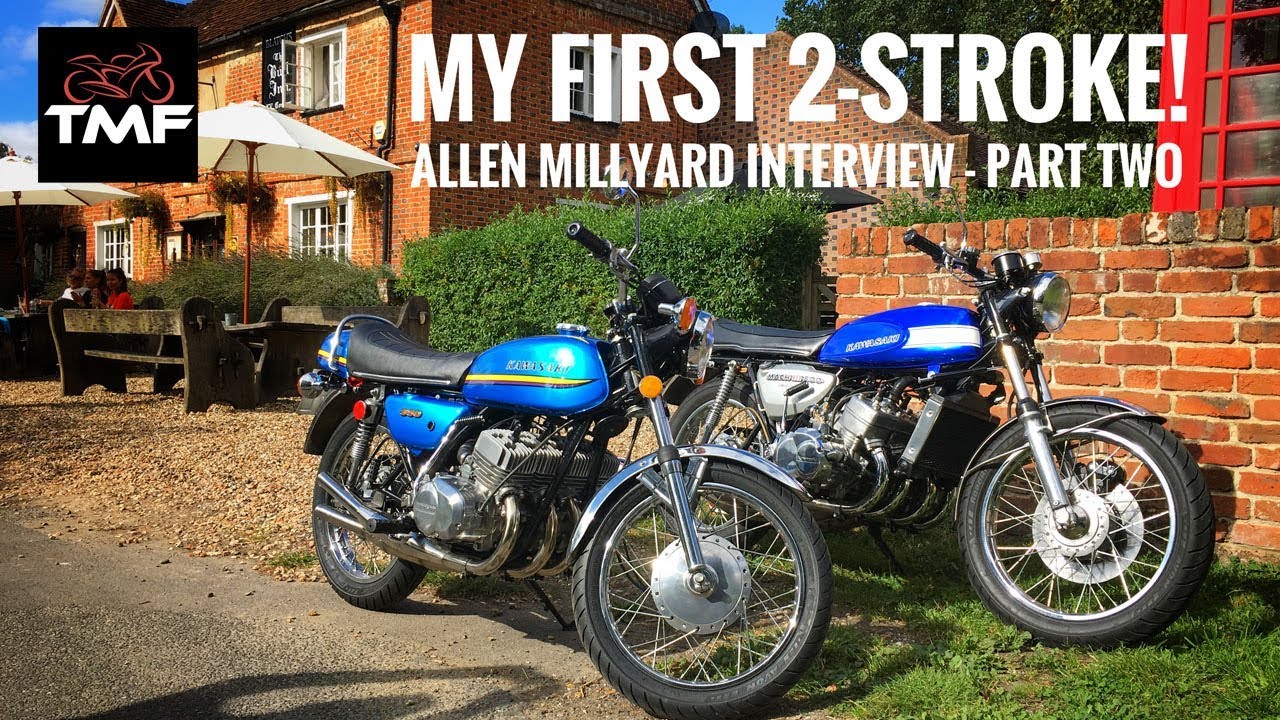 I ride Allen Millyard's Kawasaki 350 four - My first two stroke ride ...