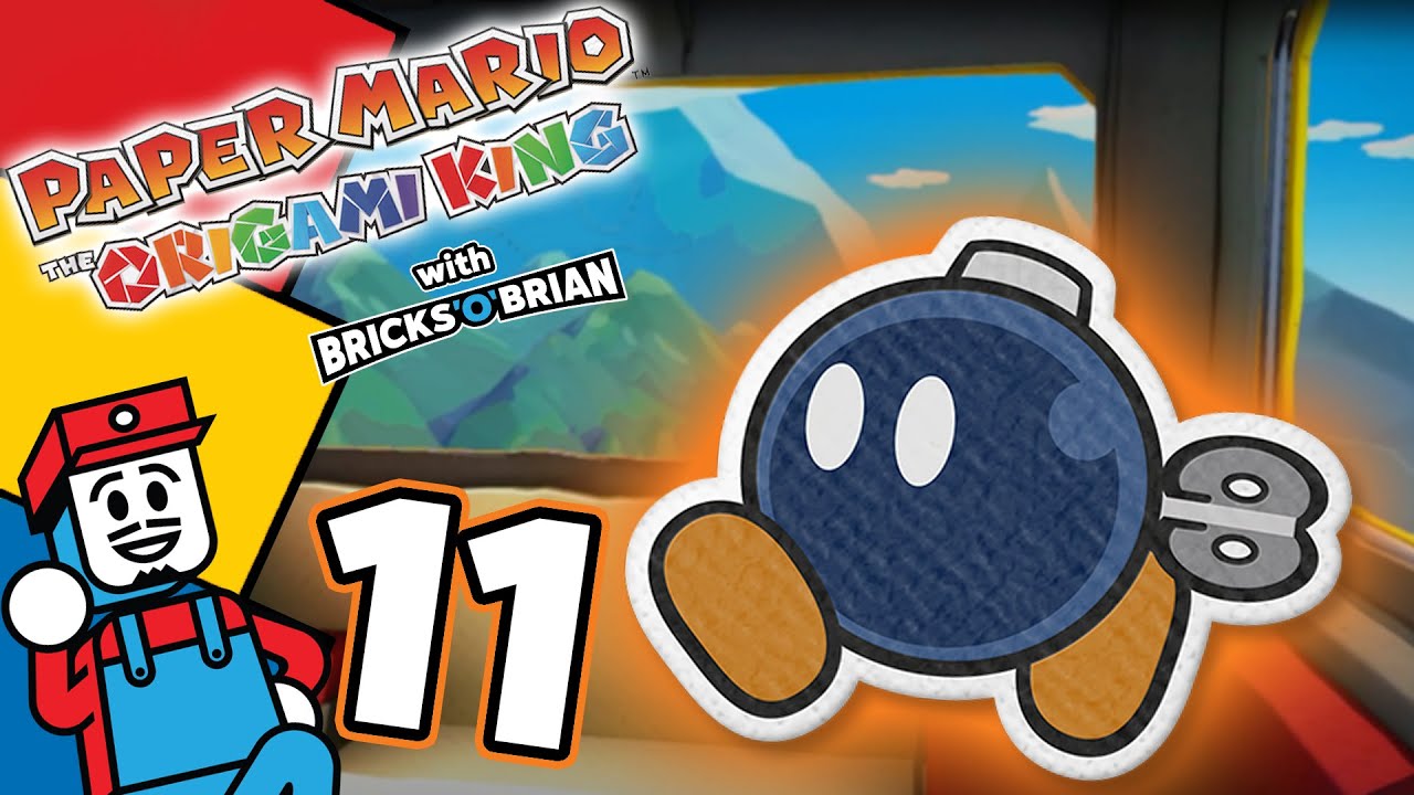 Blue streamer beginnings! - Paper Mario Origami King with Bricks 'O' Brian