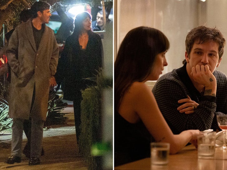 Dakota Johnson and Role Model leave dinner date holding hands