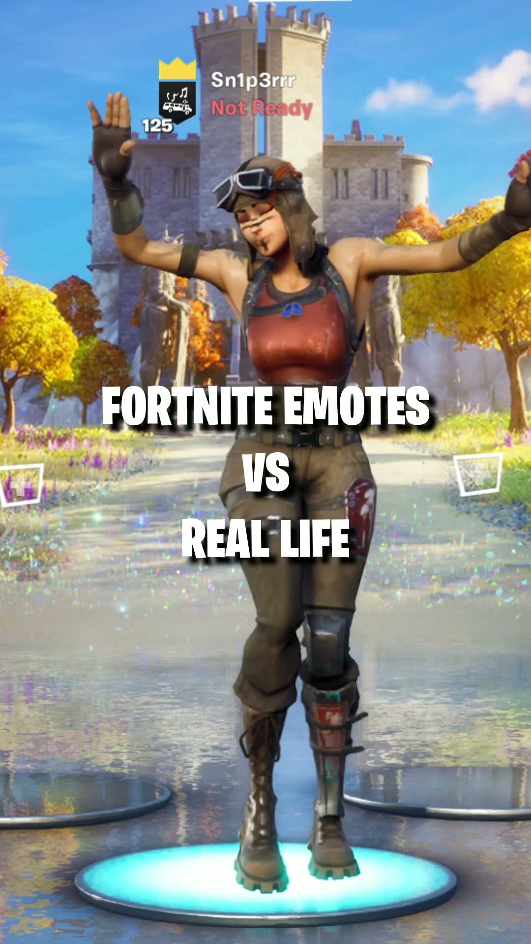 Fortnite emotes vs real life! 😳🤯 #shorts