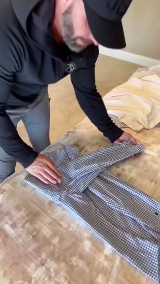 Hey dad, how do you fold a collard shirt? 👔