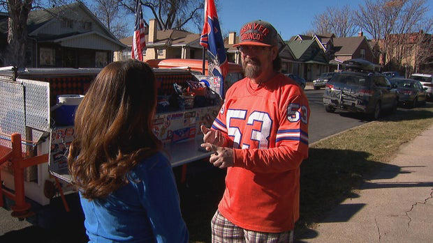 Denver Broncos superfan takes tailgating to next level with customized ...