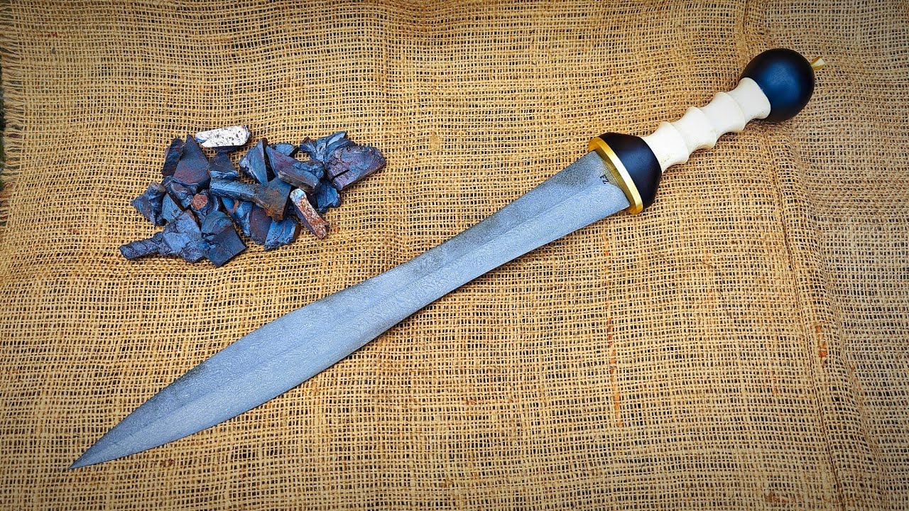 Making Valerian Steel from wootz steel scrap | Making a gladiator's sword