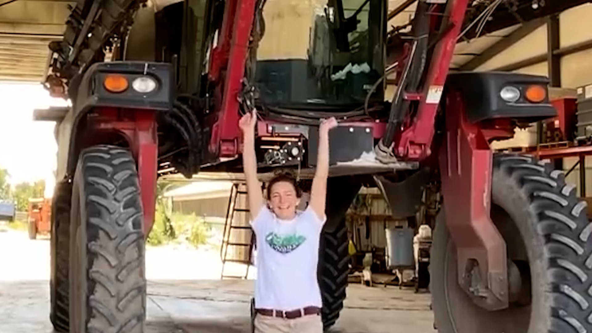 Sprayer with 120ft boom: Wrong button moment