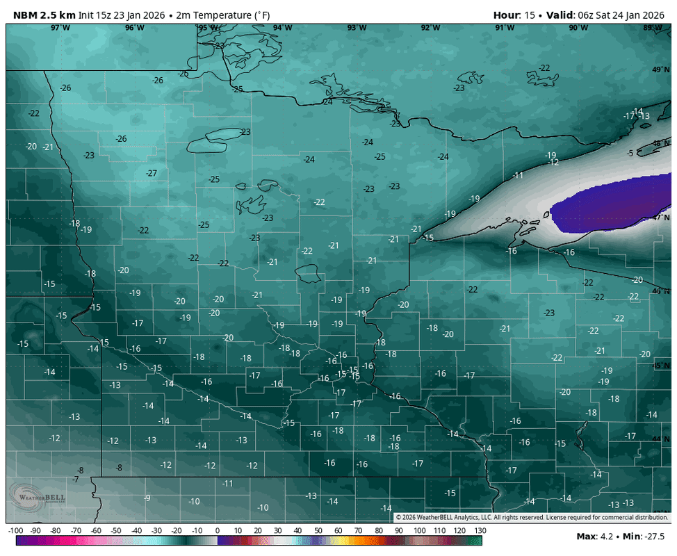 Dangerously cold temps, wind chills for 2026 Hockey Day Minnesota