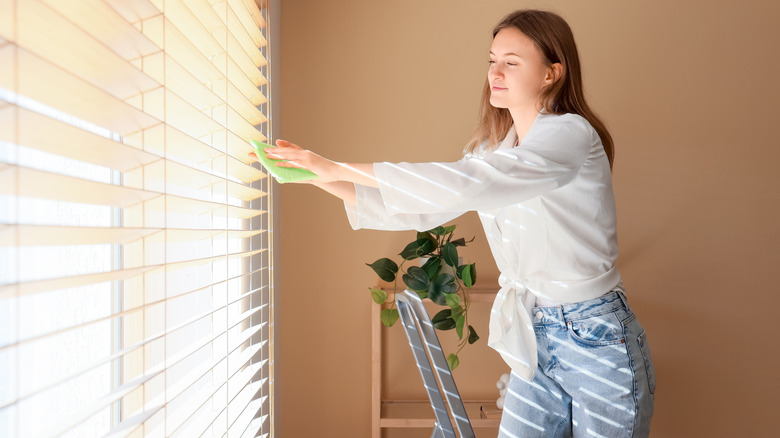 The easy way to make dingy, yellowed window blinds look brand new again