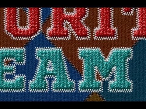 Photoshop tutorial: How to stitch text onto fabric