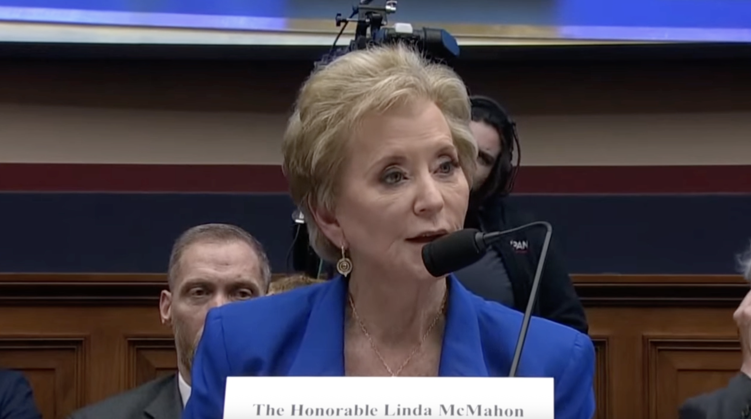 'Your boss had a fake university': Billionaire Linda McMahon turns red ...