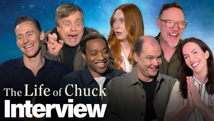 The Life of Chuck interviews with Tom Hiddleston, Mike Flanagan, Mark ...