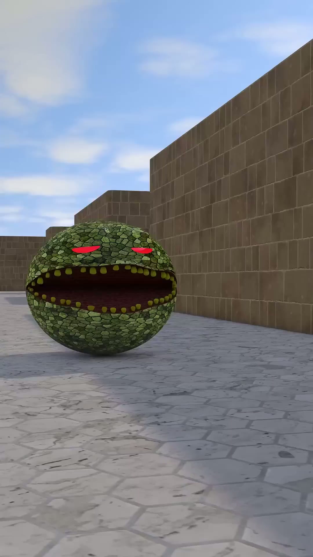 Robot Pacman vs Raptile Monster #Shorts