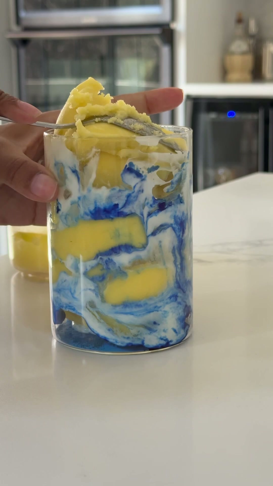 Blue mango & pineapple bowl: Ninja Creami magic!🥭