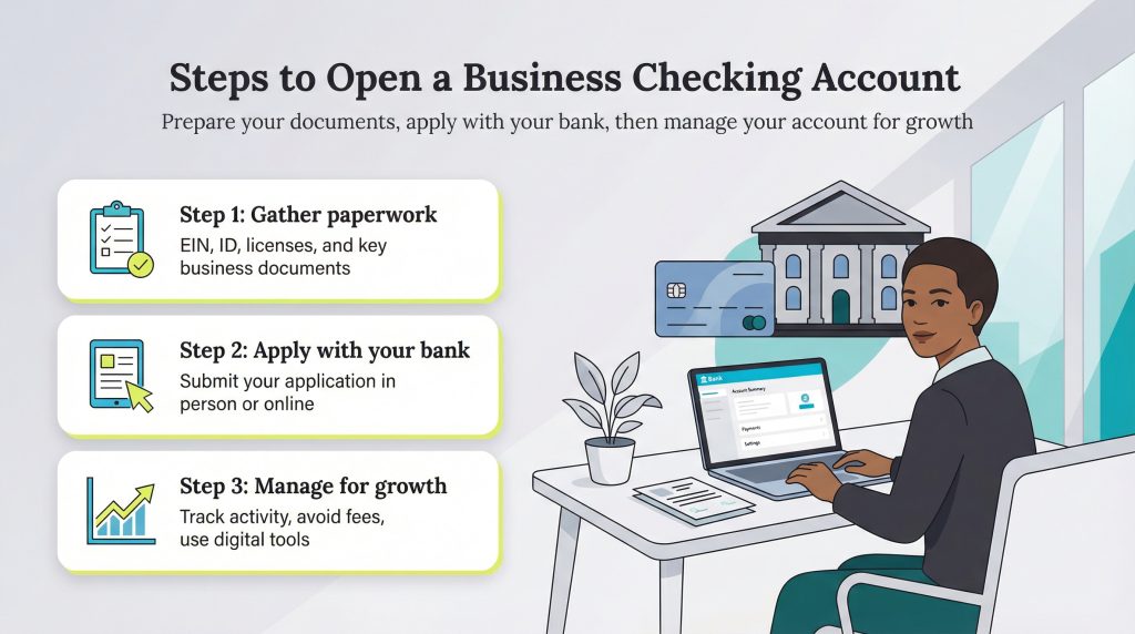 How to choose and open a business checking account