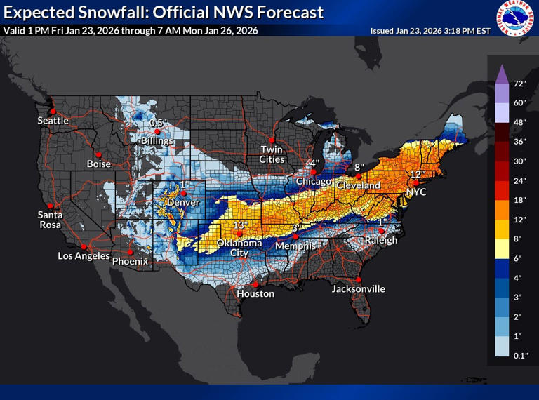 'Crippling' winter storm carries ice, snow. See latest forecast maps