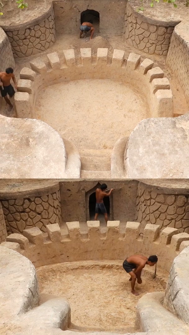 Title: Discover a Lavish Underground Retreat with Castle Temple, Twin ...