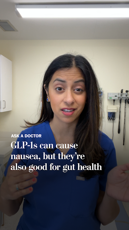 GLP-1s can cause nausea but are also good for gut health