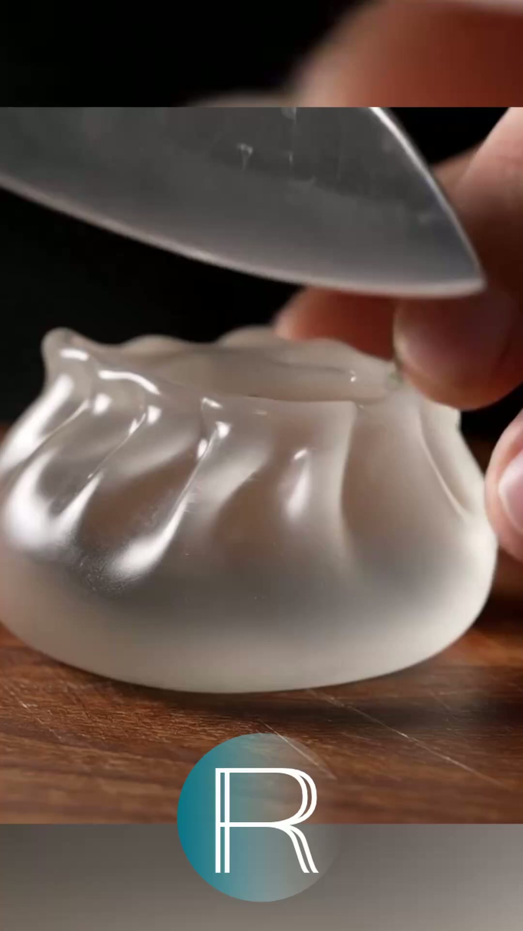 ASMR AI 🔪 Glass slicing! Satisfying ASMR sounds #shorts #veo3