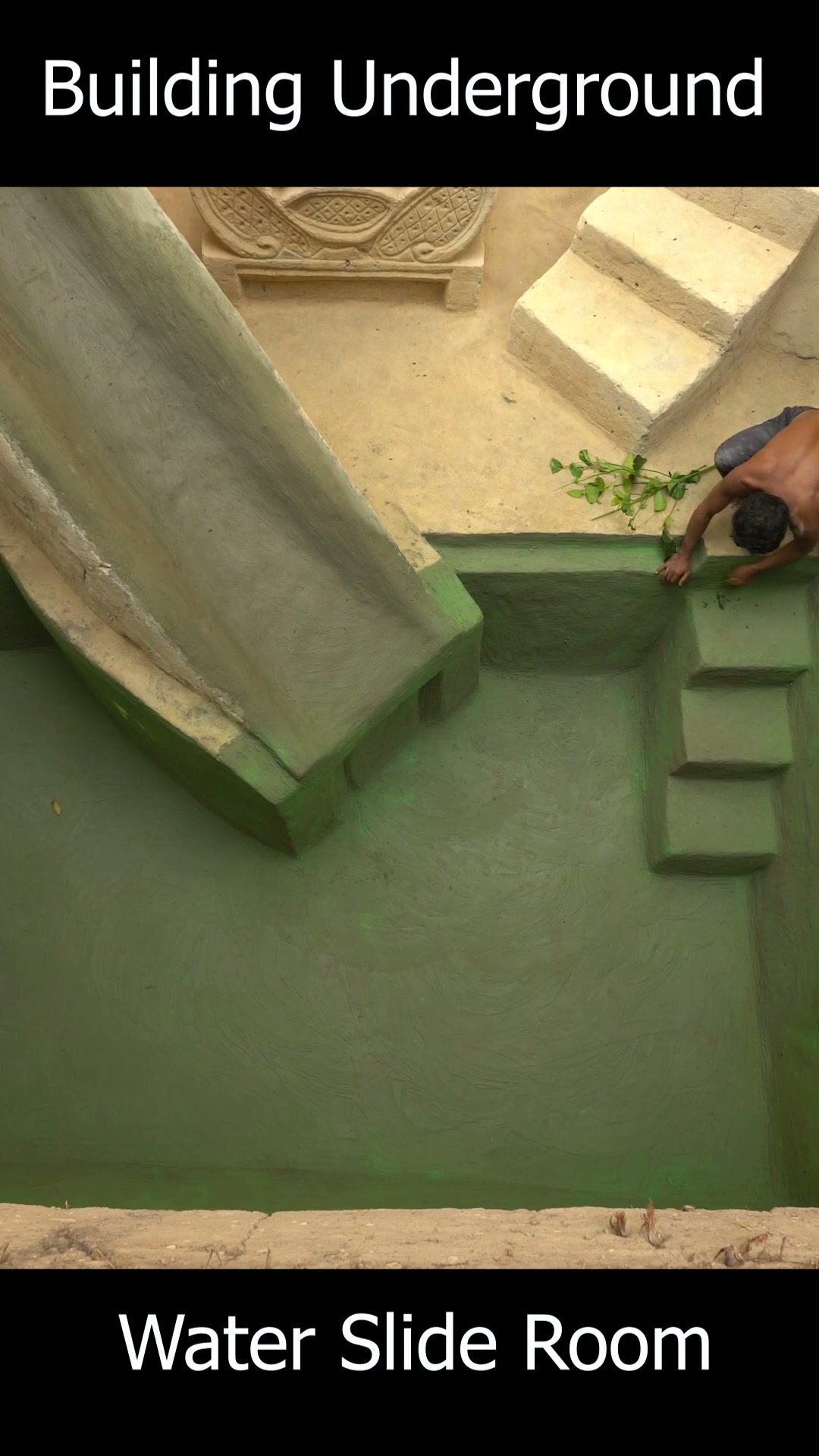 Building underground water slide room