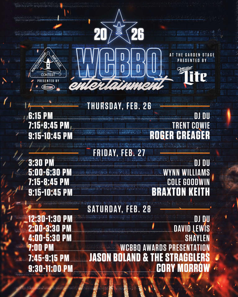 Houston Rodeo barbecue cook-off music lineup includes Braxton Keith ...