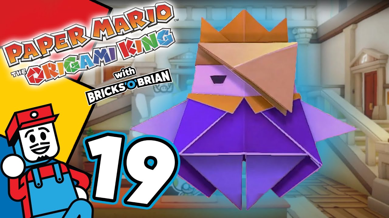 Creepy cruiseliner! Paper Mario Origami King with Bricks 'O' Brian