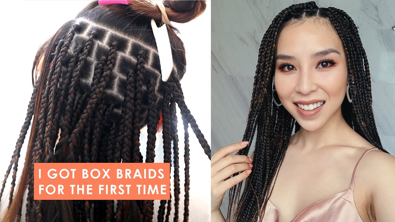 I tried box braids for the first time! 🙌