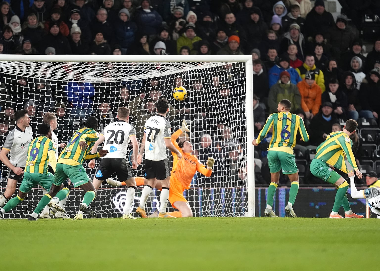 West Brom end woeful away run thanks to late Chris Mepham leveller at Derby