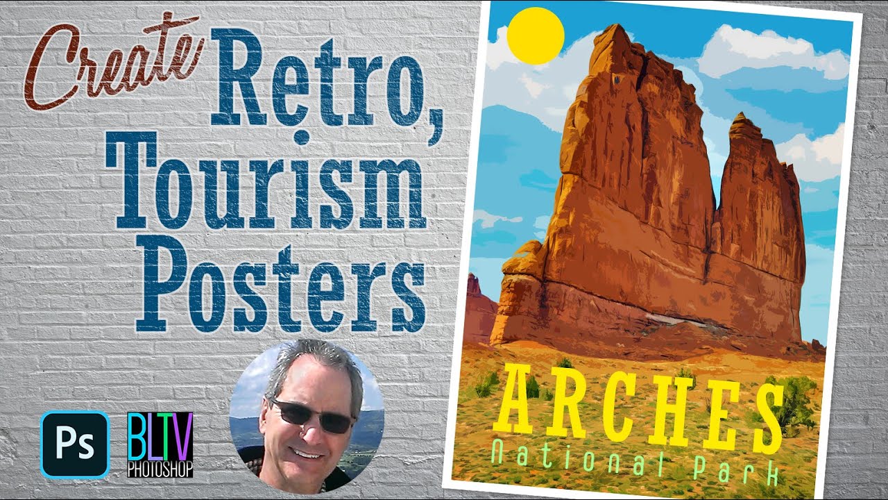 Photoshop: How to create a stunning, retro tourism poster