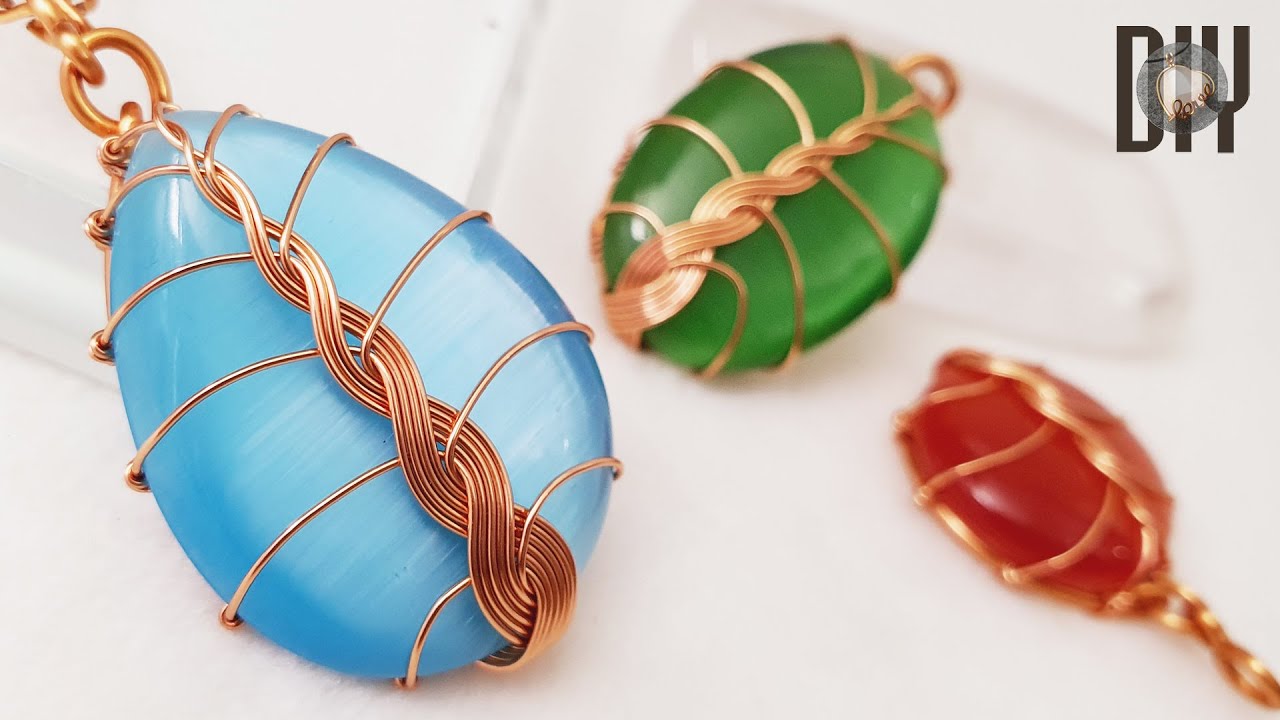 Simple twisted tree | Pendant | Wire wrap stones without holes | How to ...