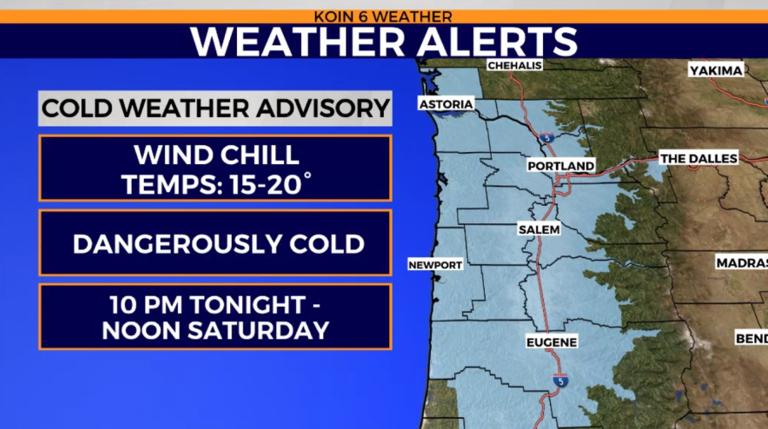 Cold weather advisory issued again for much of Oregon. Here’s what to know