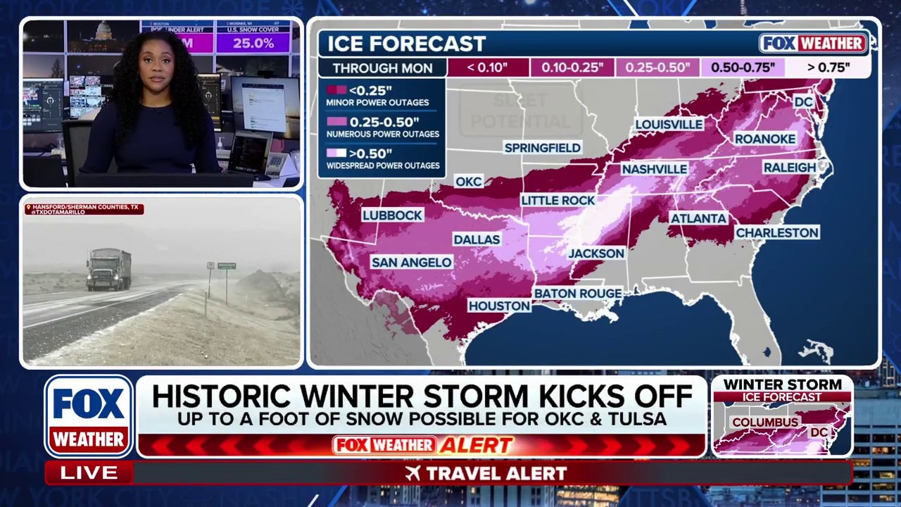 Historic Winter Storm Kicks Off In Texas