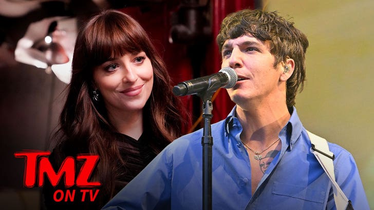 Dakota Johnson and Role Model leave dinner date holding hands