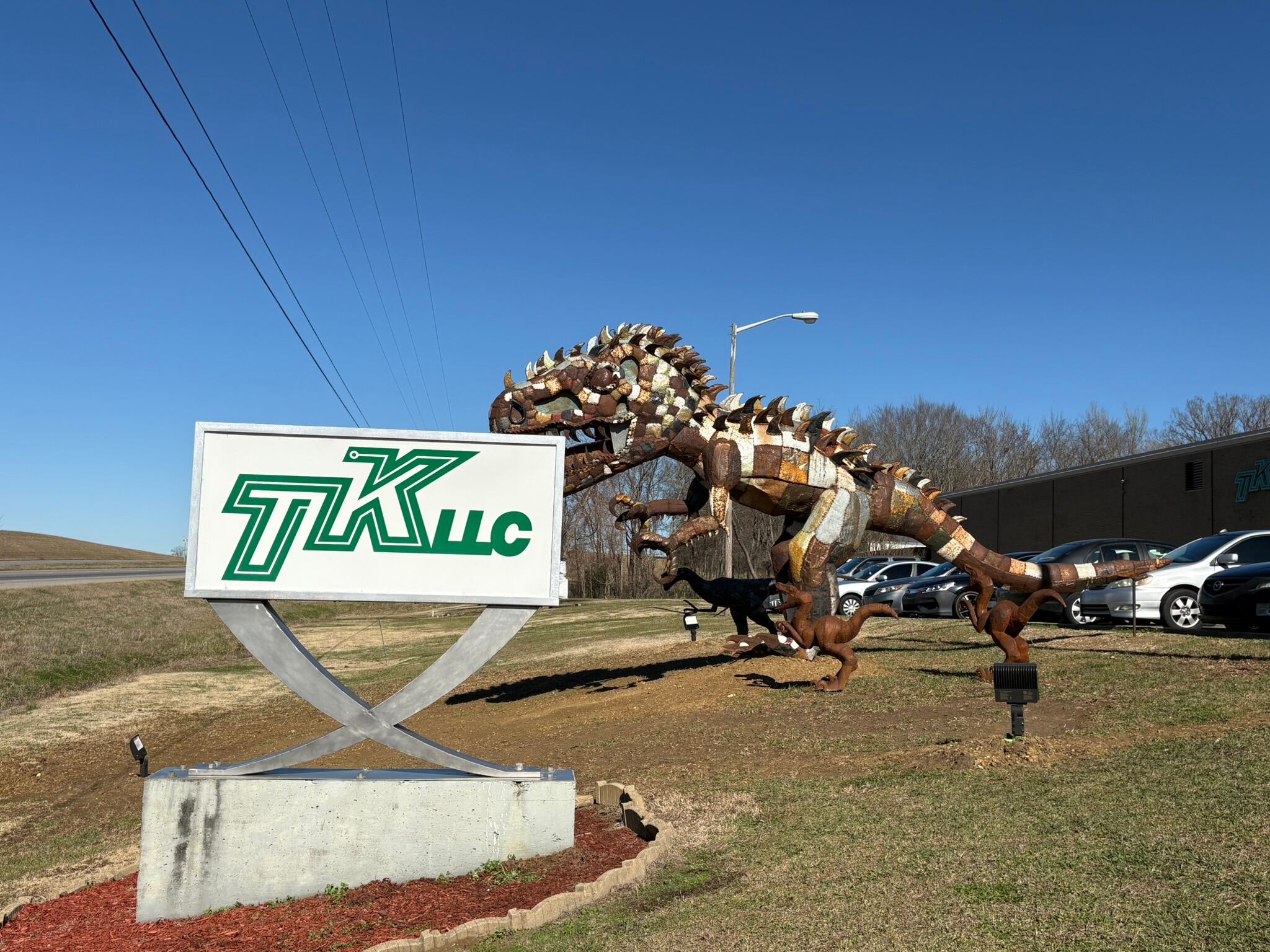 Giant T rex sculpture turning heads in Pike Road