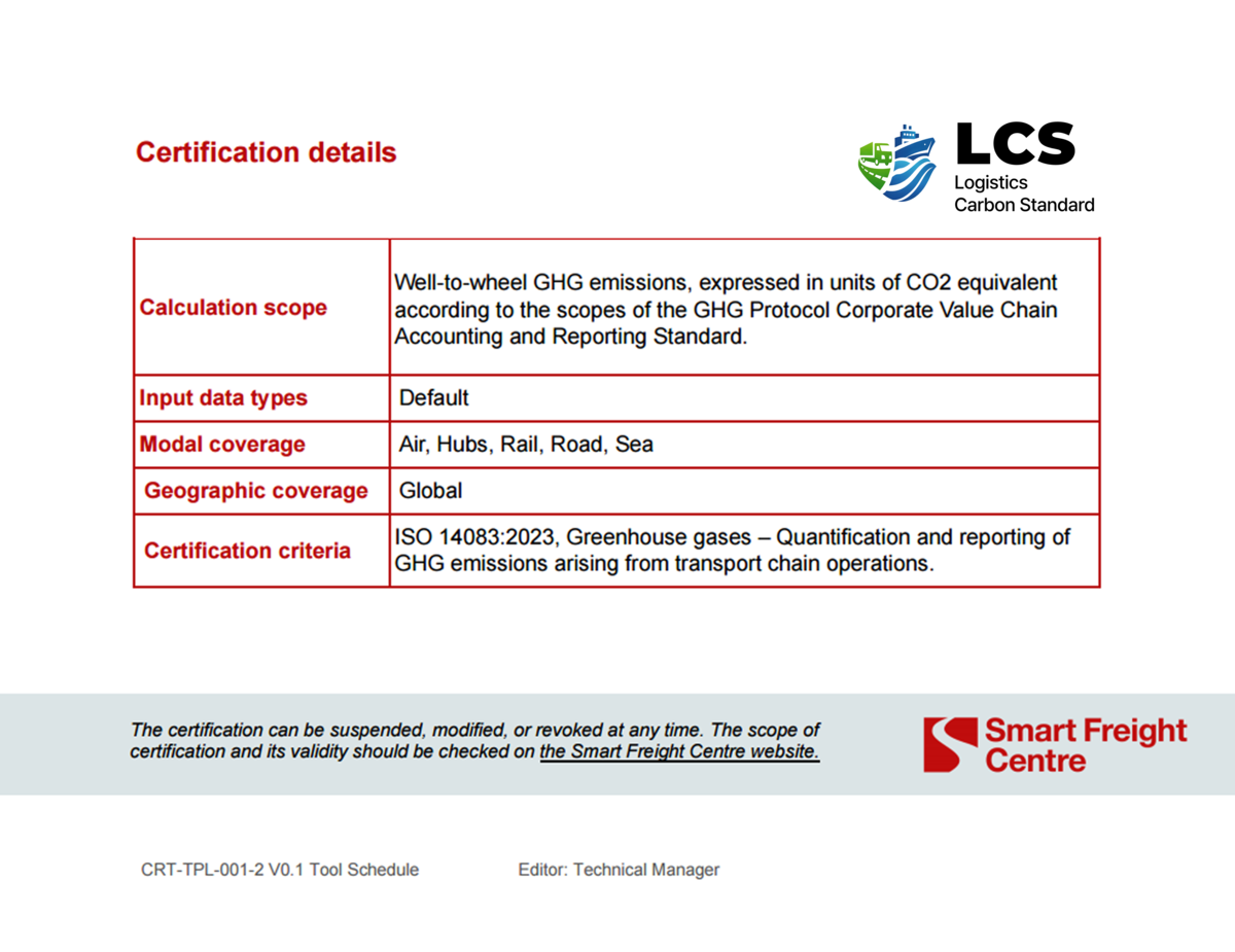 글렉(GLEC), 한국 최초 SFC GLEC tool 국제 인증…물류 탄소 산정의 디지털 전환 가속