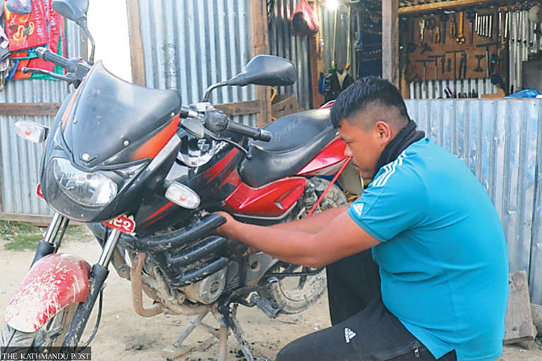 Villagers find a livelihood in motorcycle repairs