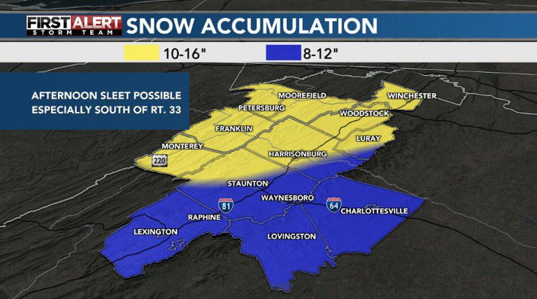 First alert | Weekend winter storm: Updated totals & timing