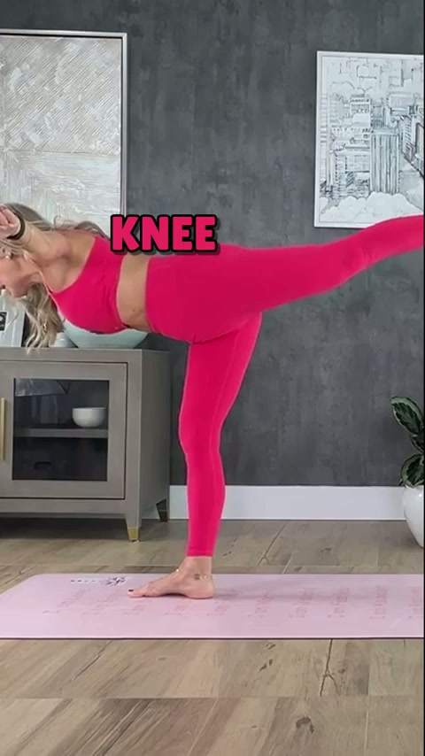 Simple trick to master warrior III (yoga for beginners)