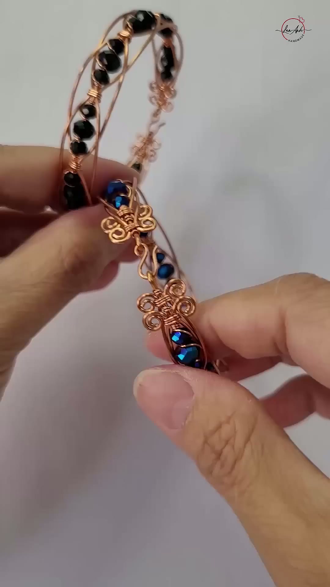 Beautiful bracelet making | DIY crystal and wire bangles #shortsvideo # ...