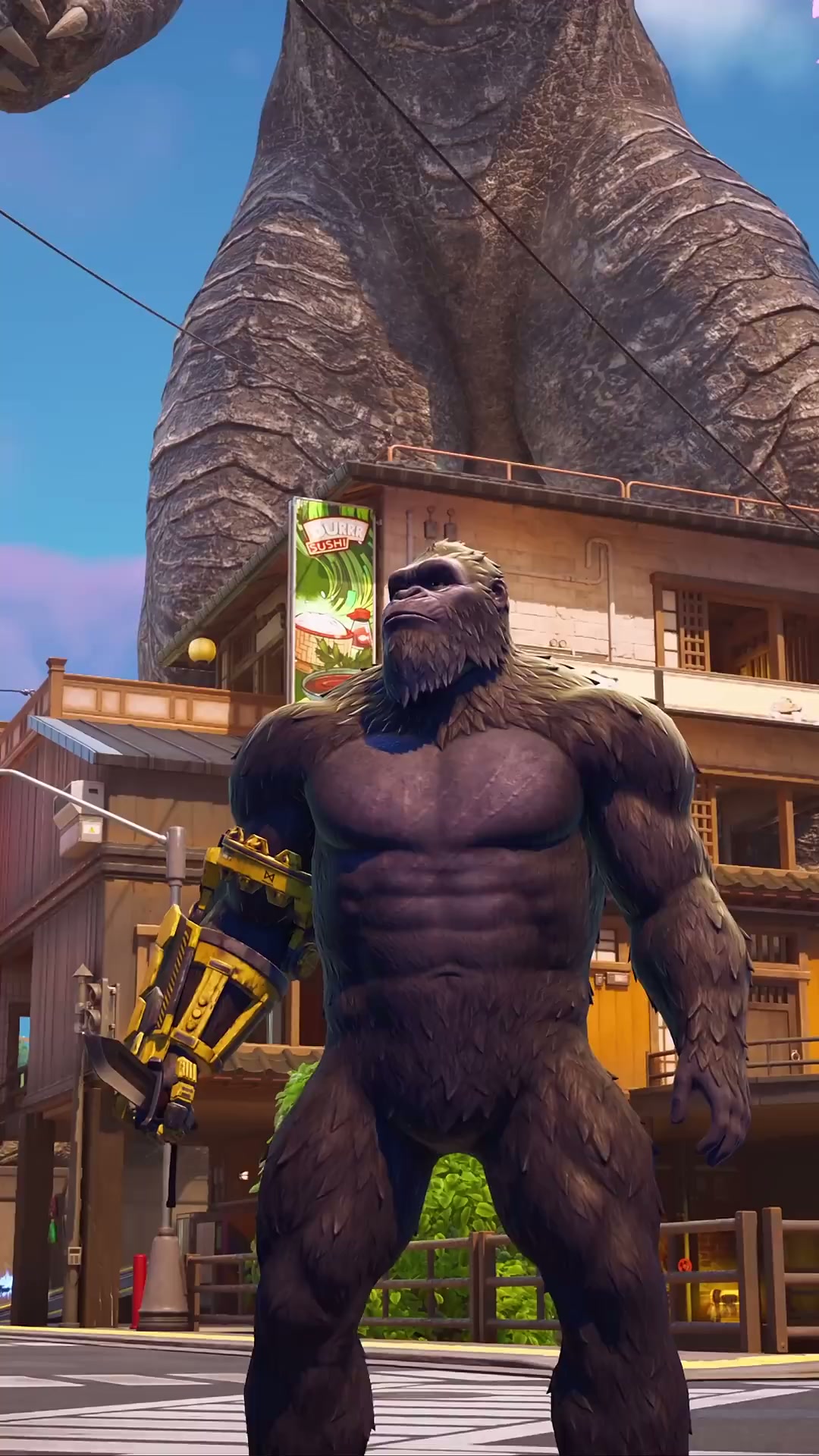 Godzilla was training to beat Kong. But then! 🤯🤣 #shorts