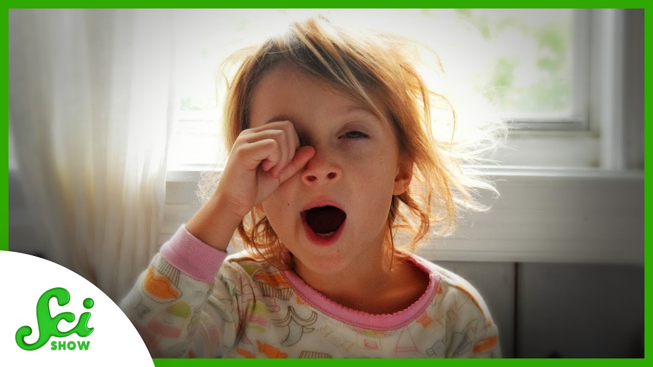 Why does rubbing tired eyes feel good?