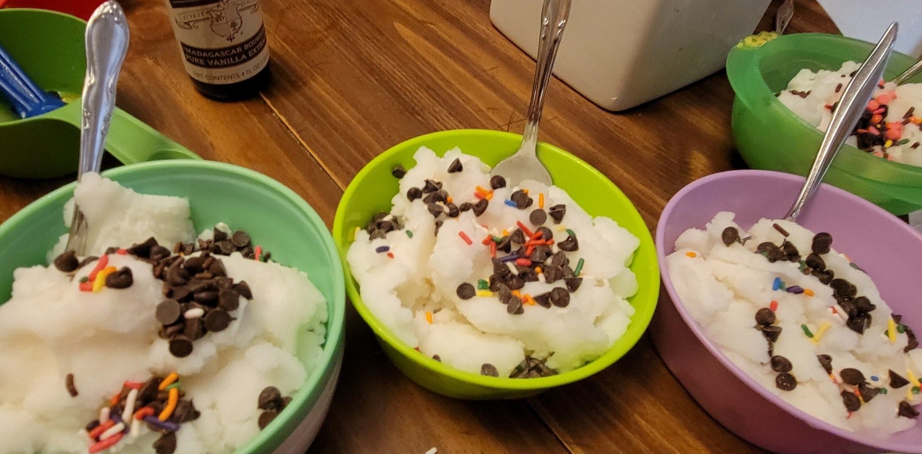 How to make snow ice cream