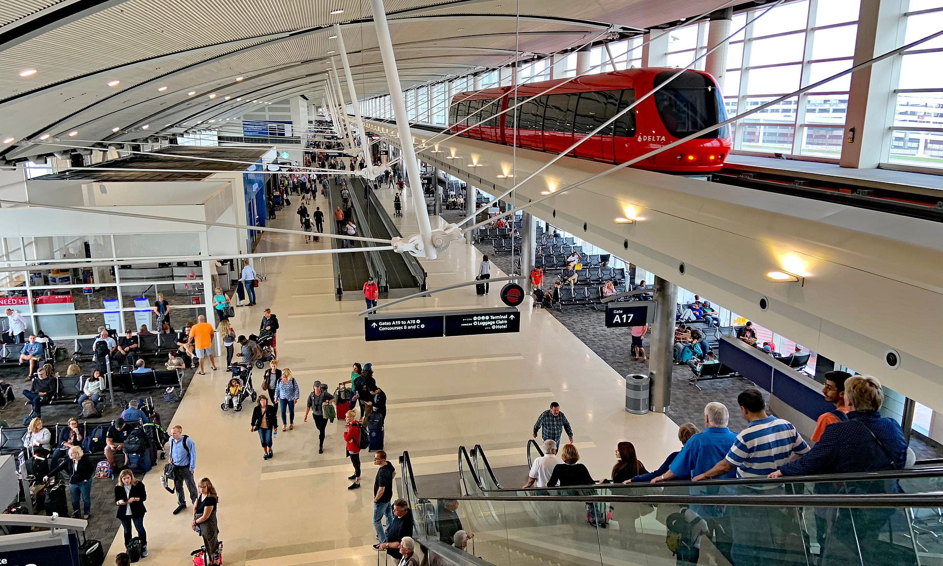 Screaming driver hauled away by police after crashing into check-in ...