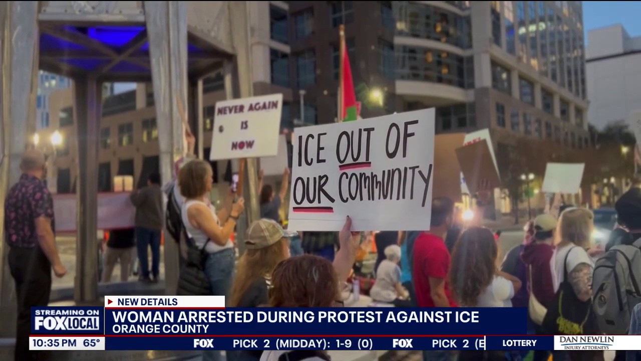 Woman accused of damaging federal vehicle during ICE protest