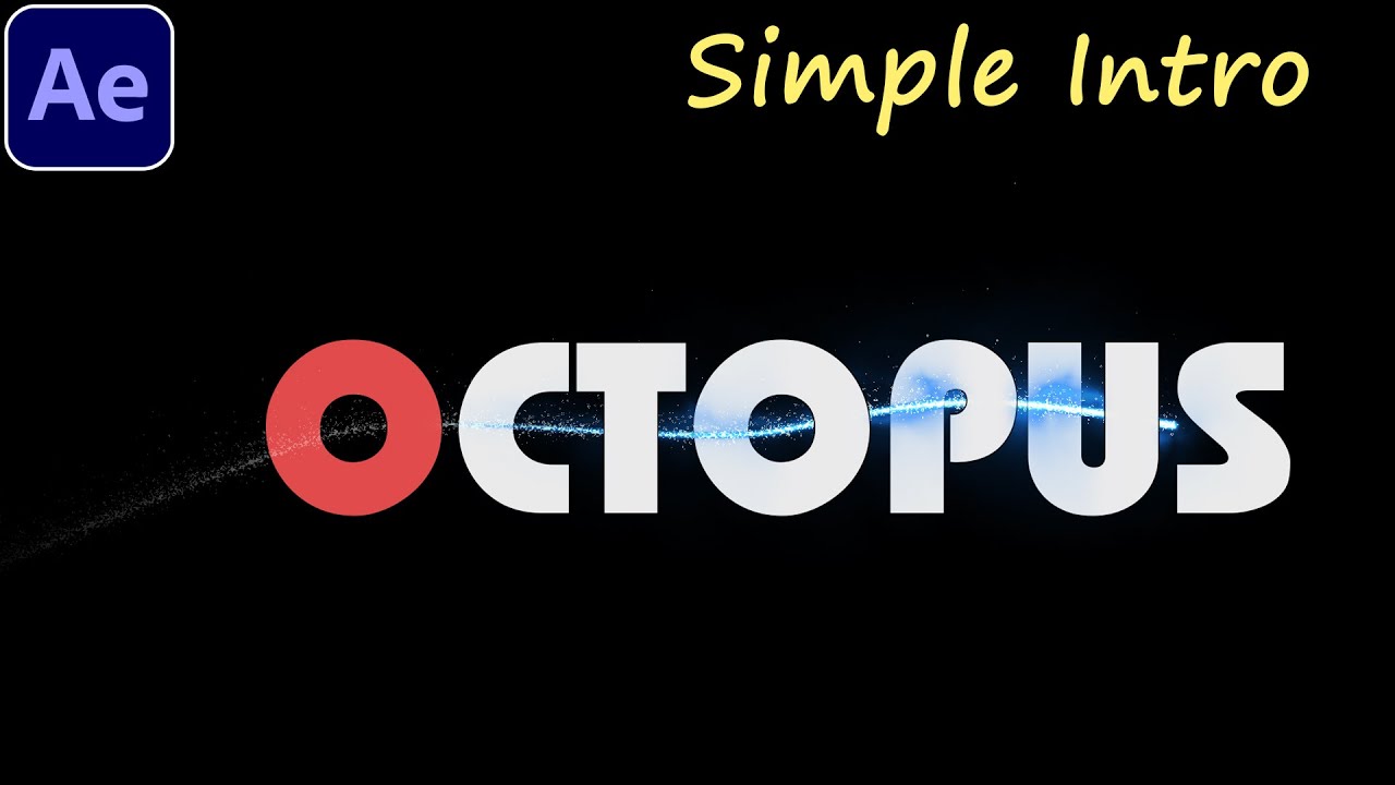 Make a short and simple intro video using After Effects #oe319
