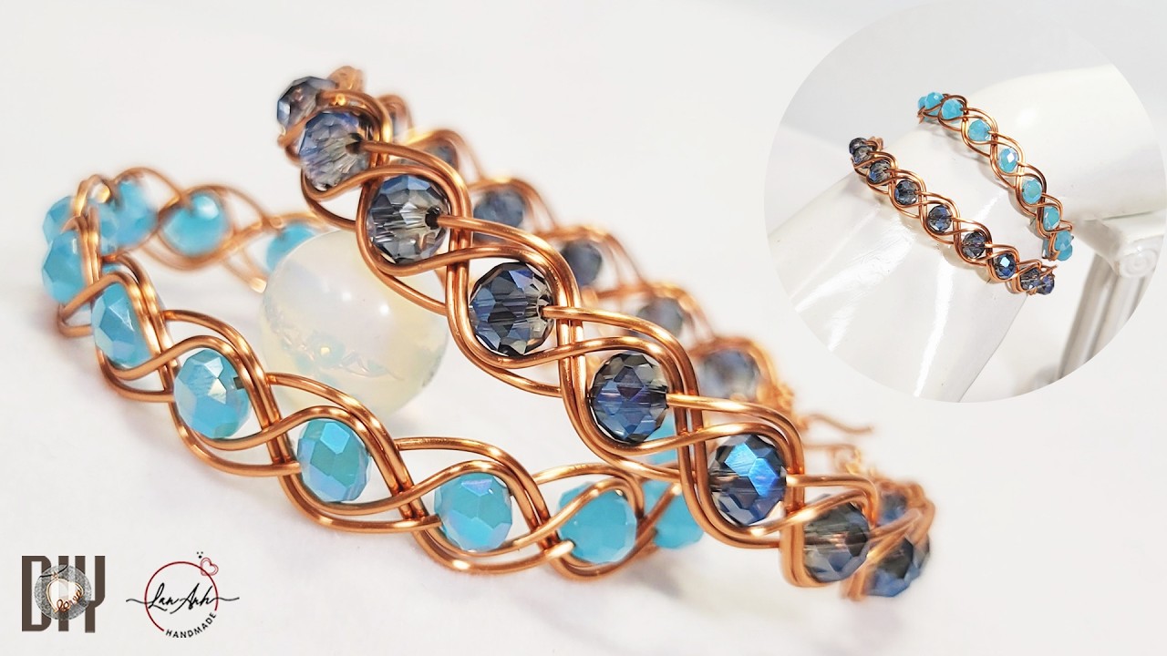 Homemade bracelet easy and beautiful | 3-wire braid bracelet with beads ...