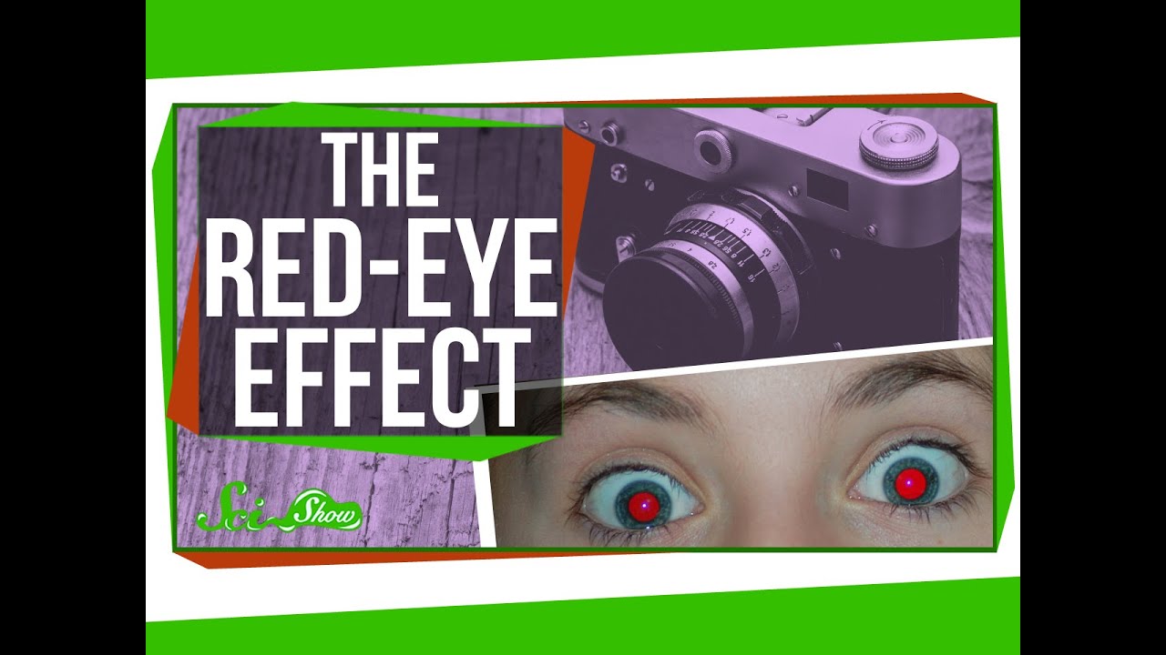 Why do my eyes glow red in photos?