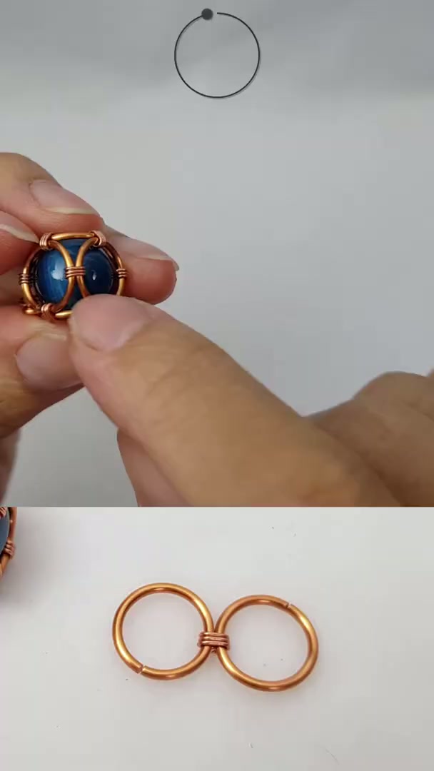 Play with wire | Cube from jump ring | Pendant | Wire wrap stones ...