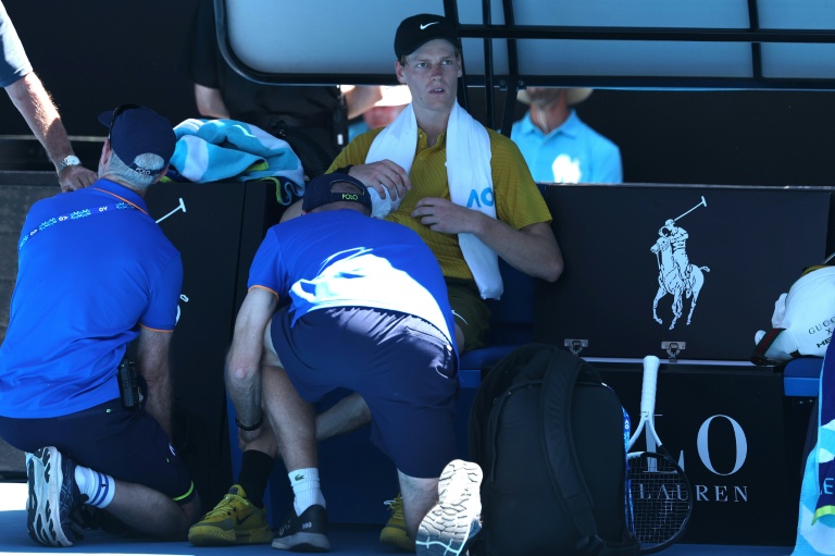 Extreme heat triggers Melbourne suspension rule as Sinner battles on