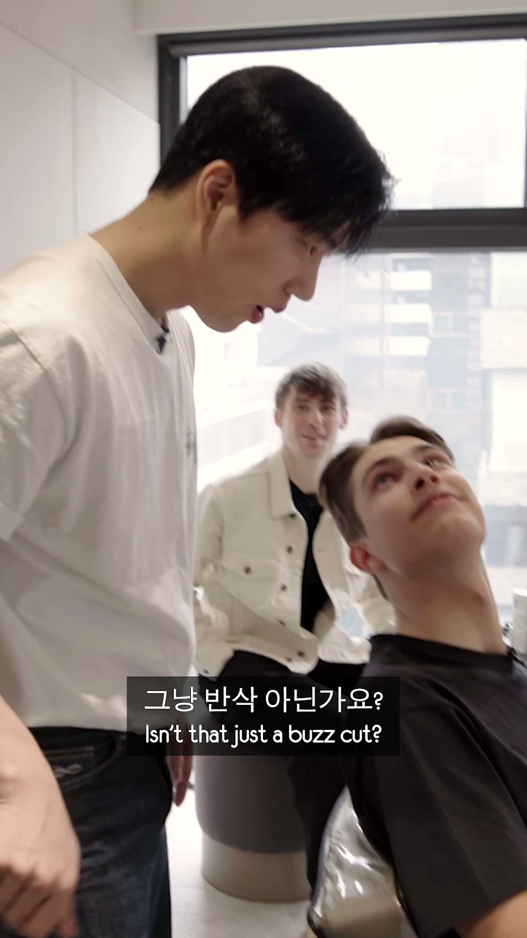 Armand gets Korean military haircut!