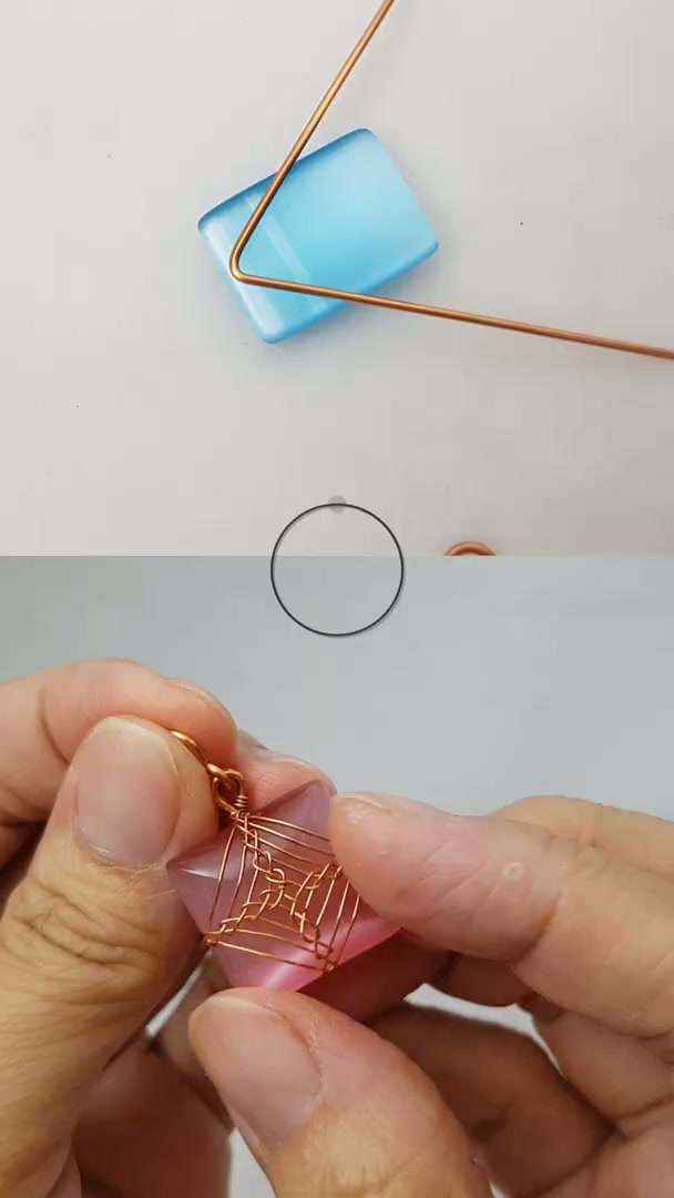 Pendant | Viking weaving | Stones without holes | Cabochon ...