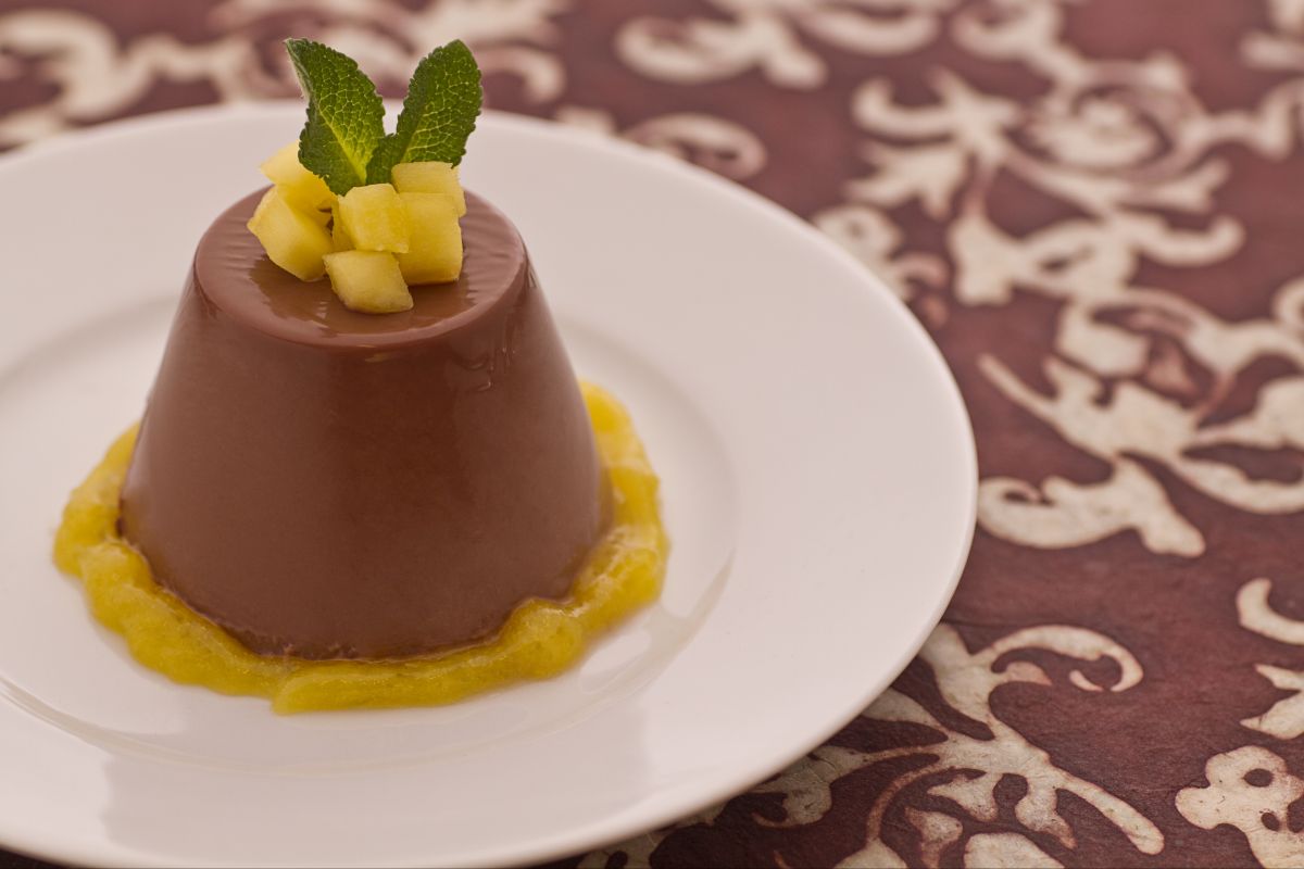 Chocolate panna cotta