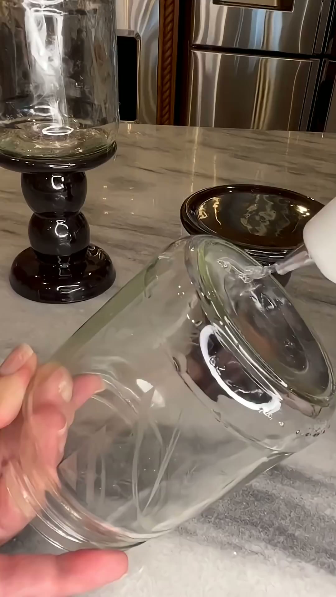 Turn a leftover jar into this for your bathroom!👀